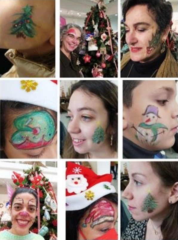 Christmas Face painting από το τμήμα της Αισθητικής του 4ο Εσπερινό ...